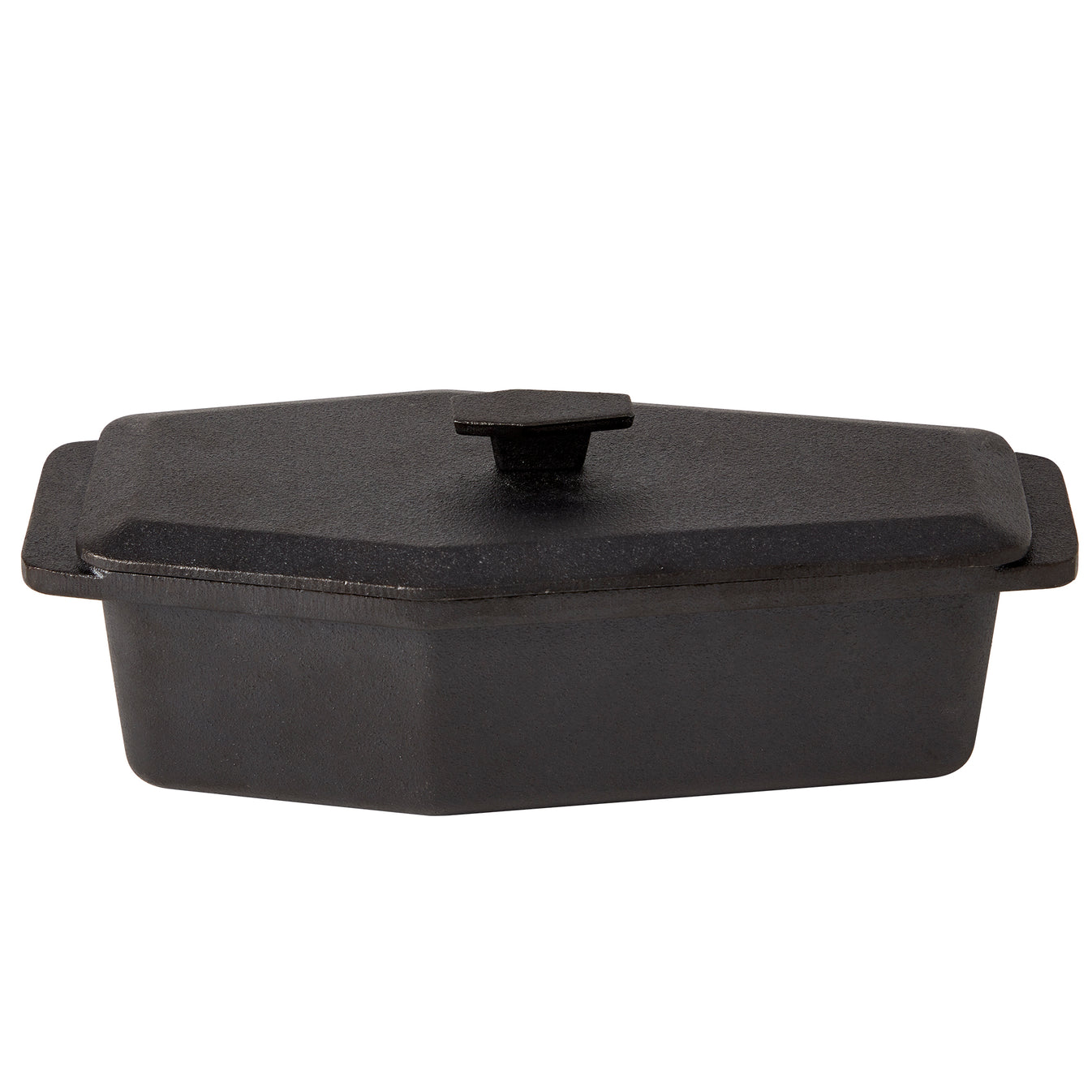 Skeleton Coffin Cast Iron Loaf Pan, Black | Smith & Clark