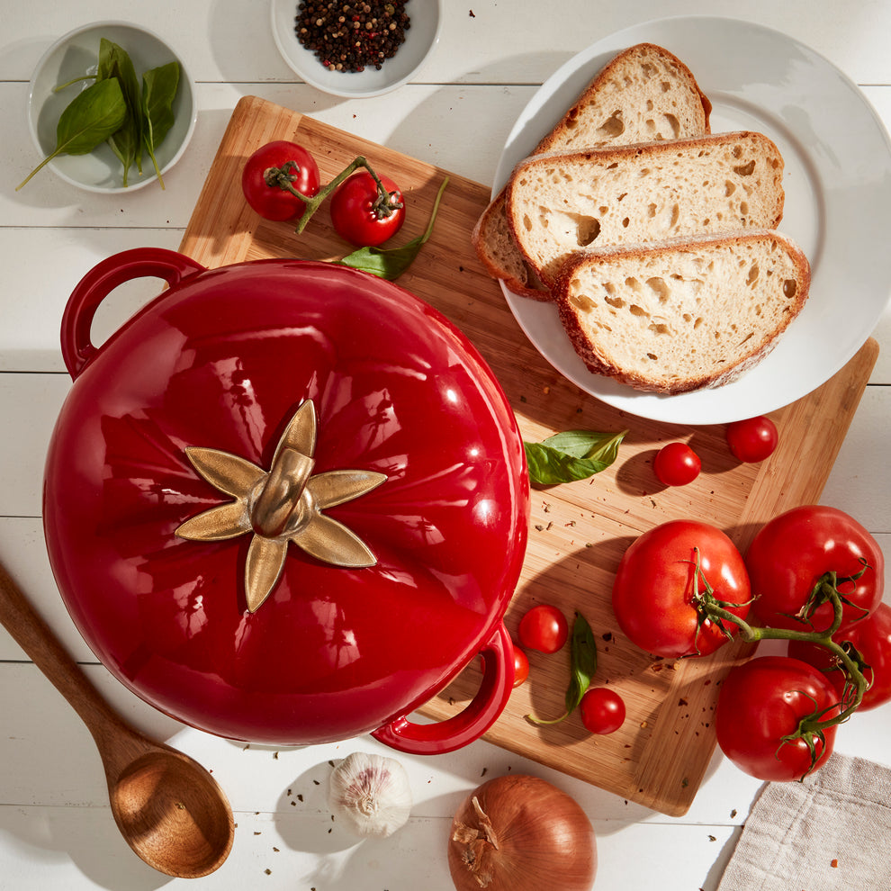 4-Quart Enameled Cast Iron Tomato Dutch Oven | Smith & Clark